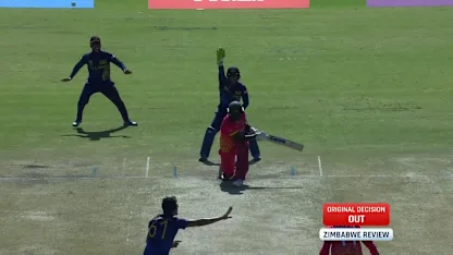 Luke Jongwe - Wicket - Zimbabwe vs Sri Lanka | ICC Cricket World Cup ...