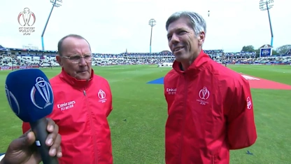 CWC19: NZ v SA - Umpires Ian Gould and Nigel Llong give the latest ...