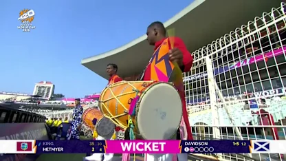 Brandon King - Wicket - West Indies vs Scotland | ICC Men's T20 World ...
