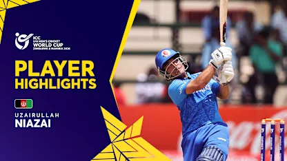 Niazai's commanding big-stage century | Player Highlights | U19 CWC ...