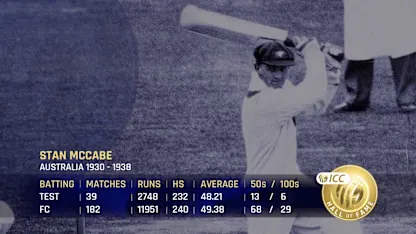 ICC Hall of Fame 2021 | Stan McCabe | ICC