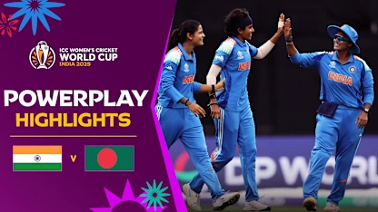 India take early advantage against Bangladesh | Powerplay Highlights ...