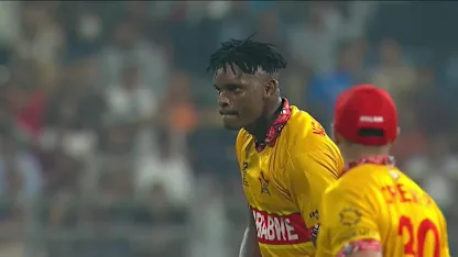 Brandon King - Wicket - Zimbabwe vs West Indies | ICC Men's T20 World ...