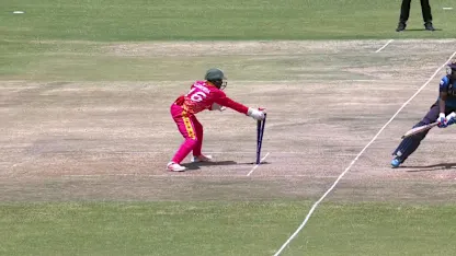Matthew Schonken with a Stumped Out vs. Sri Lanka | ICC Under-19 ...