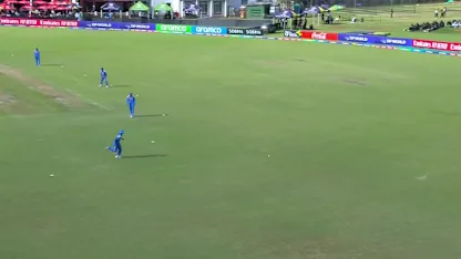 Caleb Falconer with a Four vs. India | ICC Under-19 Cricket World Cup ...
