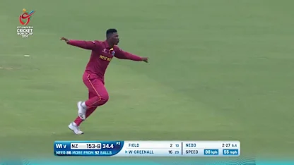 ICC U19 CWC: WI v NZ – Highlights of Ashmead Nedd's 3/33 | ICC