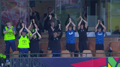 Caleb Falconer with a Spectacular Six vs. India | ICC Under-19 Cricket ...