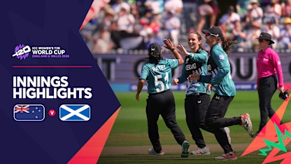 New Zealand bowlers restrict Scotland to 131/7 | Innings Highlights ...