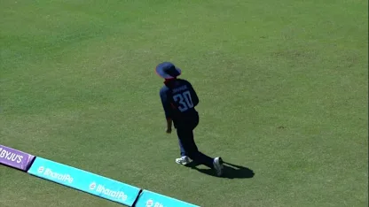 Luke Jongwe - Wicket - Zimbabwe vs USA | ICC Cricket World Cup ...