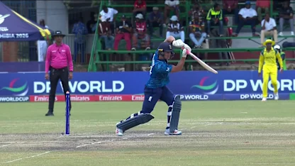 Caleb Falconer with a Four vs. Australia | ICC Under-19 Cricket World ...