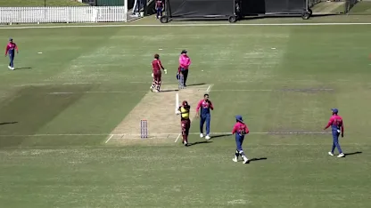 Wicket - Shamarh Brooks - West Indies v United Arab Emirates ICC T20WC ...