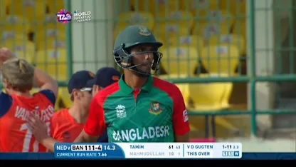 Mahmudullah Wicket Fall BAN V NET Video ICC WT20 2016 | ICC