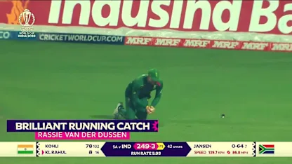 POTD: Rassie van der Dussen's spectacular running catch | ICC