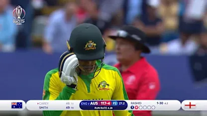 CWC19 SF: AUS v ENG - Carey holes out to Vince | ICC Cricket World Cup ...