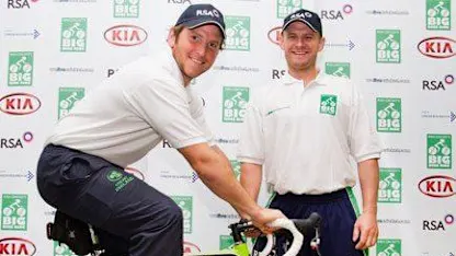 Wilson and Porterfield get on their bikes for charity | ICC