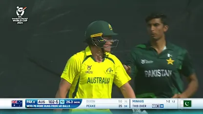 Harry Dixon with a Batting vs. Pakistan | ICC Under-19 Cricket World ...