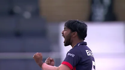 Aaryan Batra with a Caught Out vs. Afghanistan | ICC Under-19 Cricket ...