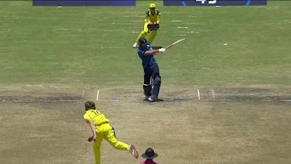 Caleb Falconer with a Four vs. Australia | ICC Under-19 Cricket World ...