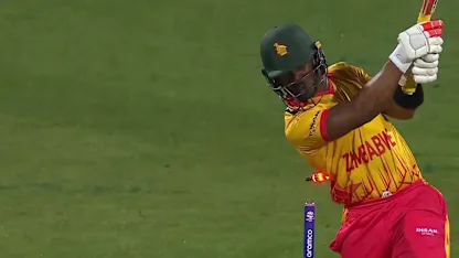 Wicket - Regis Chakabva - West-Indies v Zimbabwe ICC T20WC 2022 | ICC ...