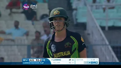 Elyse Villani Wicket Fall AUS V WI Video ICC Womens WT20 2016 | ICC