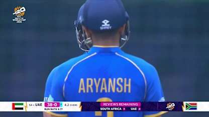 Muhammad Waseem - Wicket - South Africa vs United Arab Emirates | ICC ...