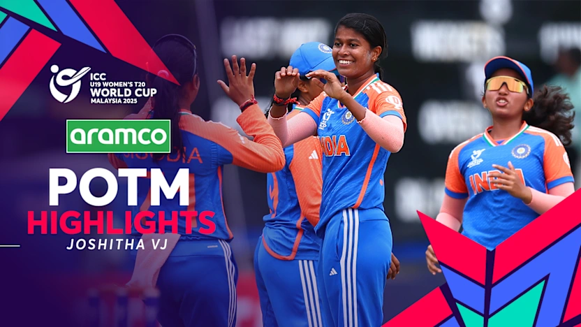 Joshitha shines for India with brace | POTM Highlights | U19WC 2025 ...