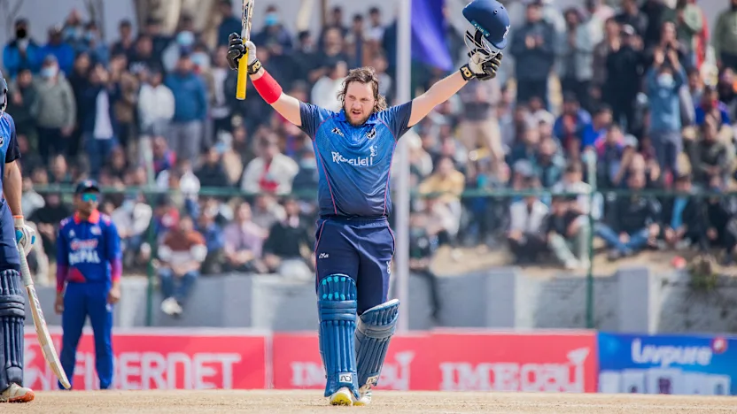 Namibia's Loftie-Eaton breaks the record for fastest-ever Men's T20I ...