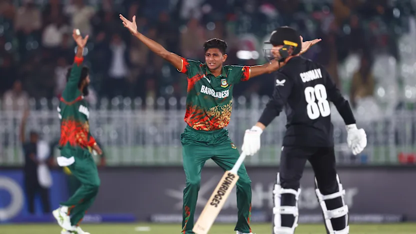 Nahid Rana sends Kane Williamson back to the dugout | BAN v NZ ...