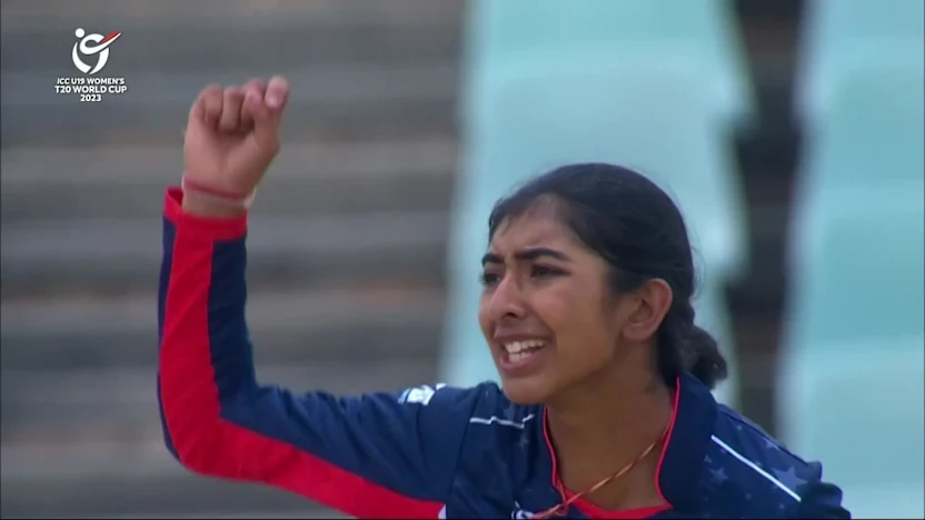 Wicket-Darcey-Carter-USA-U19s-Women v Scotland-U19s-Women ICC U19W ...