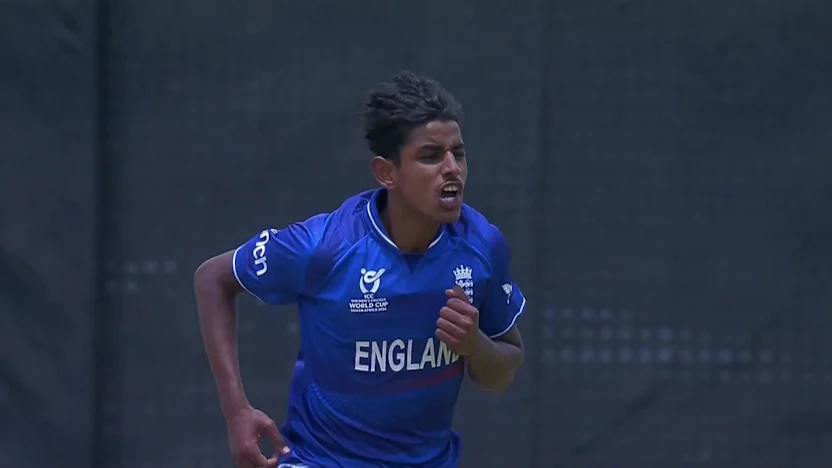 Tazeem Ali with a Bowled Out vs. Australia | ICC Under-19 Cricket World ...