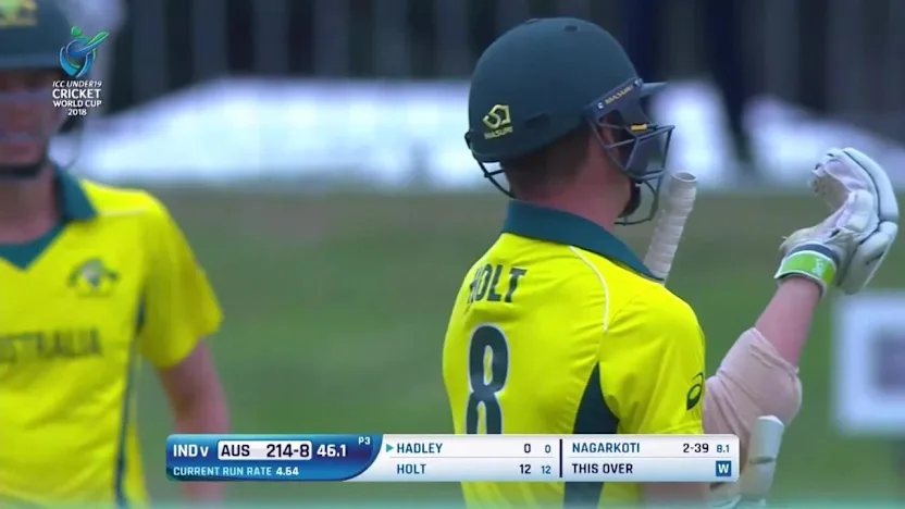 Baxter Holt is run out in the U19CWC final | ICC Under-19 World Cup ...