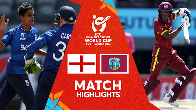 England v West Indies | Match Highlights | U19 CWC 2024 | ICC Under-19 ...