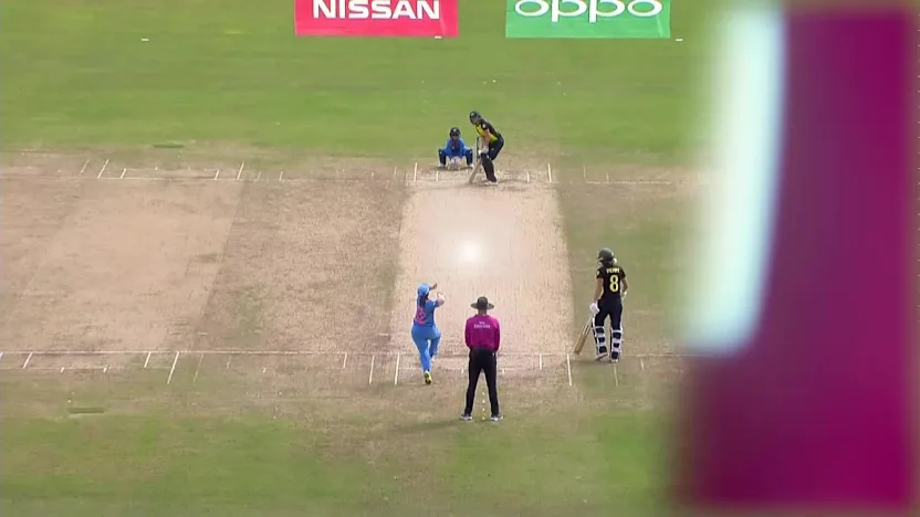 IND v AUS: Megan Schutt top edges it to Taniya Bhatia | ICC Women's ...