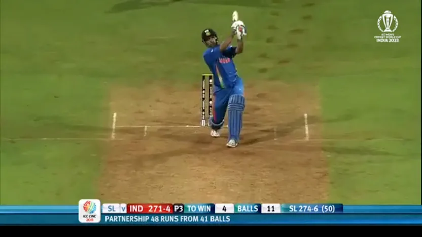 2011 CWC | MS Dhoni's match-winning six in the final against Sri Lanka ...