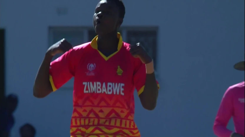 Brandon King - Wicket - Zimbabwe vs West Indies | ICC Cricket World Cup ...