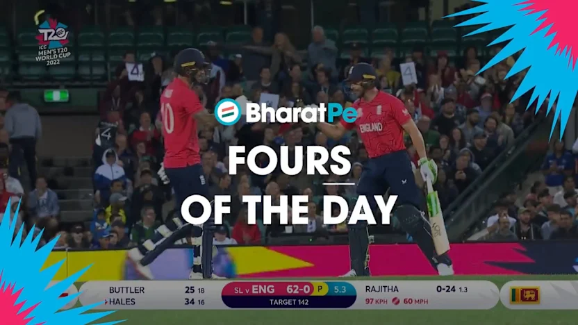 BharatPe Fours of the Day | Day 21 | ICC Men's T20WC 2022 | ICC