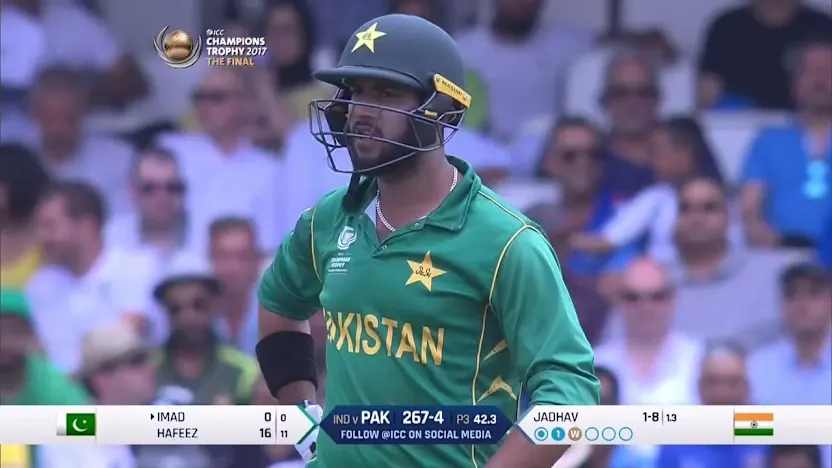 #CT17 Final - Pak v Ind: Imad Wasim innings | ICC Champions Trophy ...