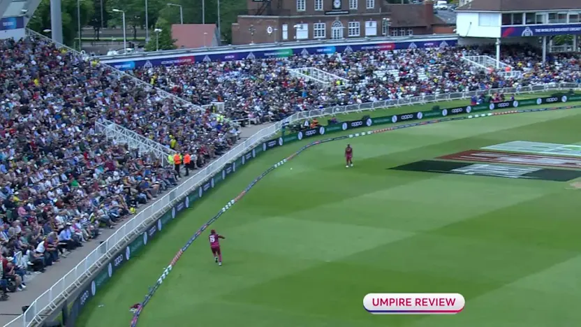 CWC_2019_MATCH10_AUSvWI_AUS_44.1_SMITH_WICKET_ICC_V2 | ICC