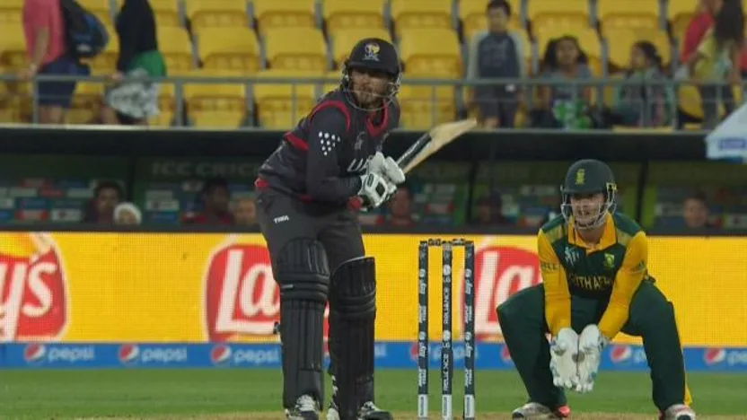 Saqlain Haider Wicket – SA vs UAE | ICC Cricket World Cup, 2015 | ICC