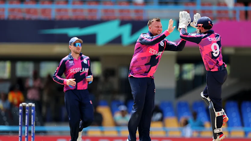 Mark Watt vs Khalid Kail | OMA v SCO | T20WC 2024 | ICC Men's T20 World ...