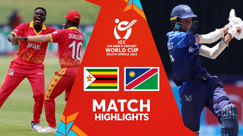 Zimbabwe v Namibia | Match Highlights | U19 CWC 2024 | ICC Under-19 ...