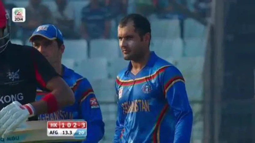 M5: AFG v HK - Waqas Barkat Wicket | ICC