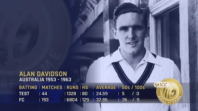 ICC Hall of Fame: Alan Davidson | 'Strong bloke with a lively pace' | ICC