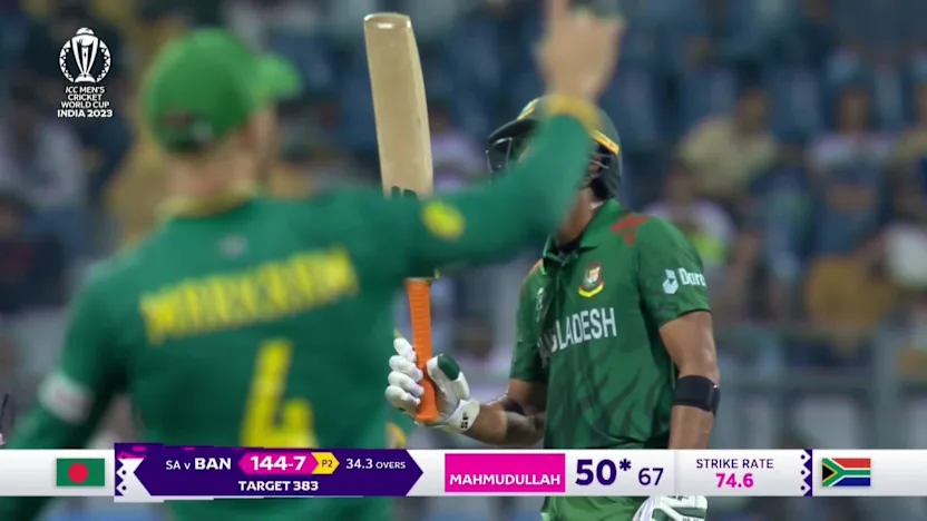 Mahmudullah Riyad - Half Century - South Africa vs Bangladesh | ICC