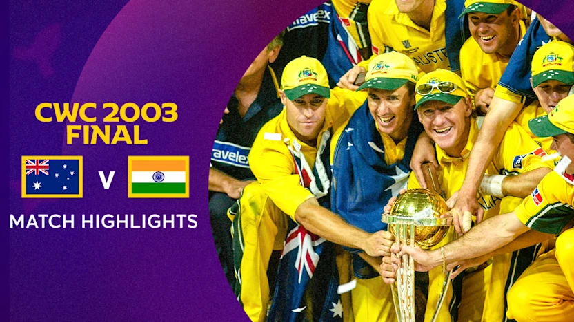 Cricket World Cup 2003 Final | Australia v India | Match Highlights | ICC