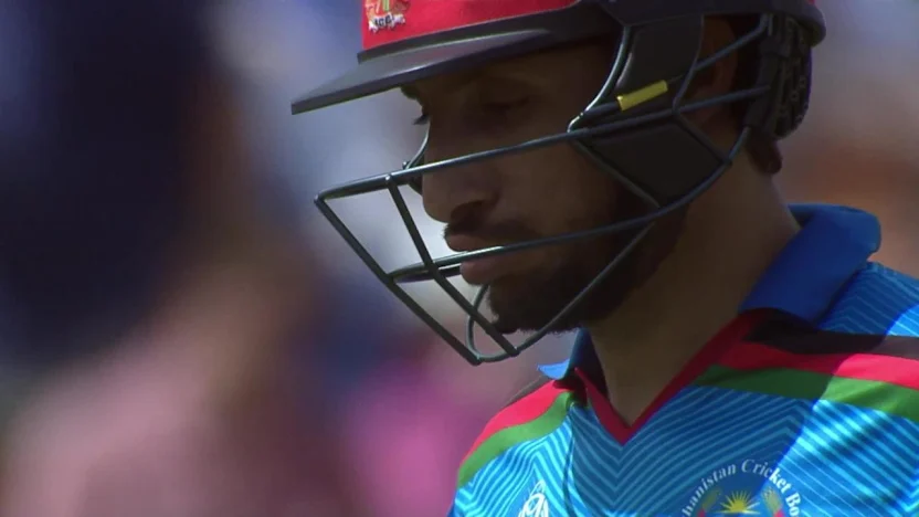 CWC_2019_MATCH4_AFGvAUS_AFG_RAHMAT_REACTION | ICC