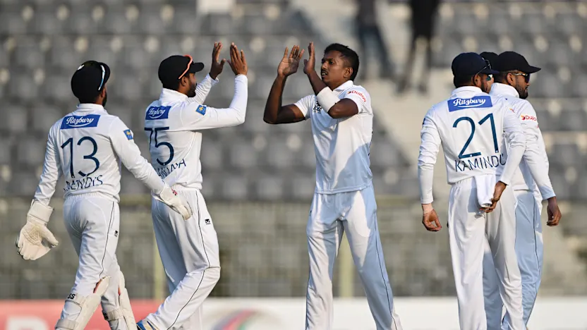 Sri Lanka fast bowlers' exceptional feat put them on top in Sylhet Test ...