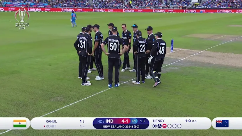 CWC19 SF: IND v NZ – Rohit is caught behind for just 1 | ICC Cricket ...