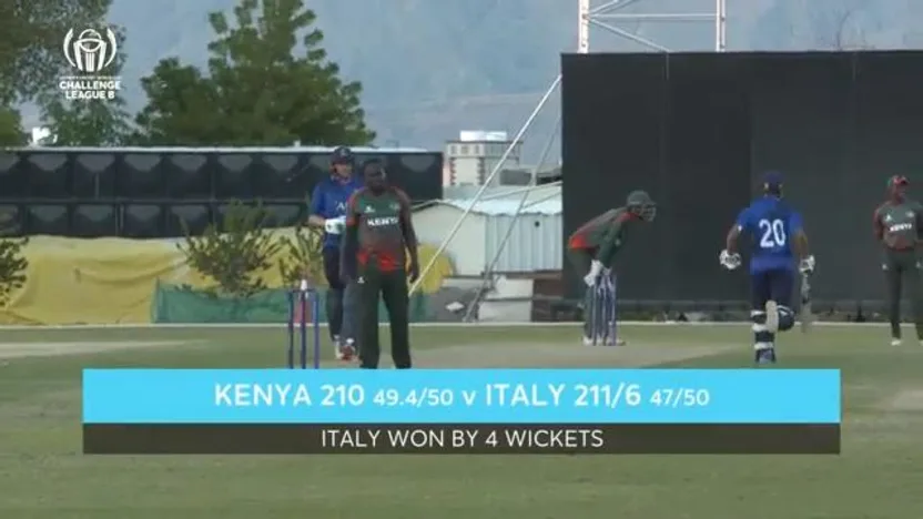 CWC Challenge League B – Oman: Italy v Kenya - Match highlights | ICC