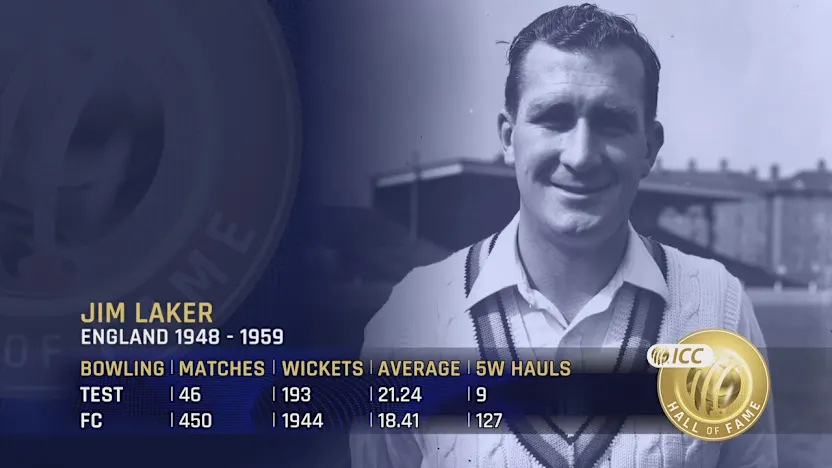 ICC Hall of Fame: Jim Laker | A truly great off-spinner | ICC